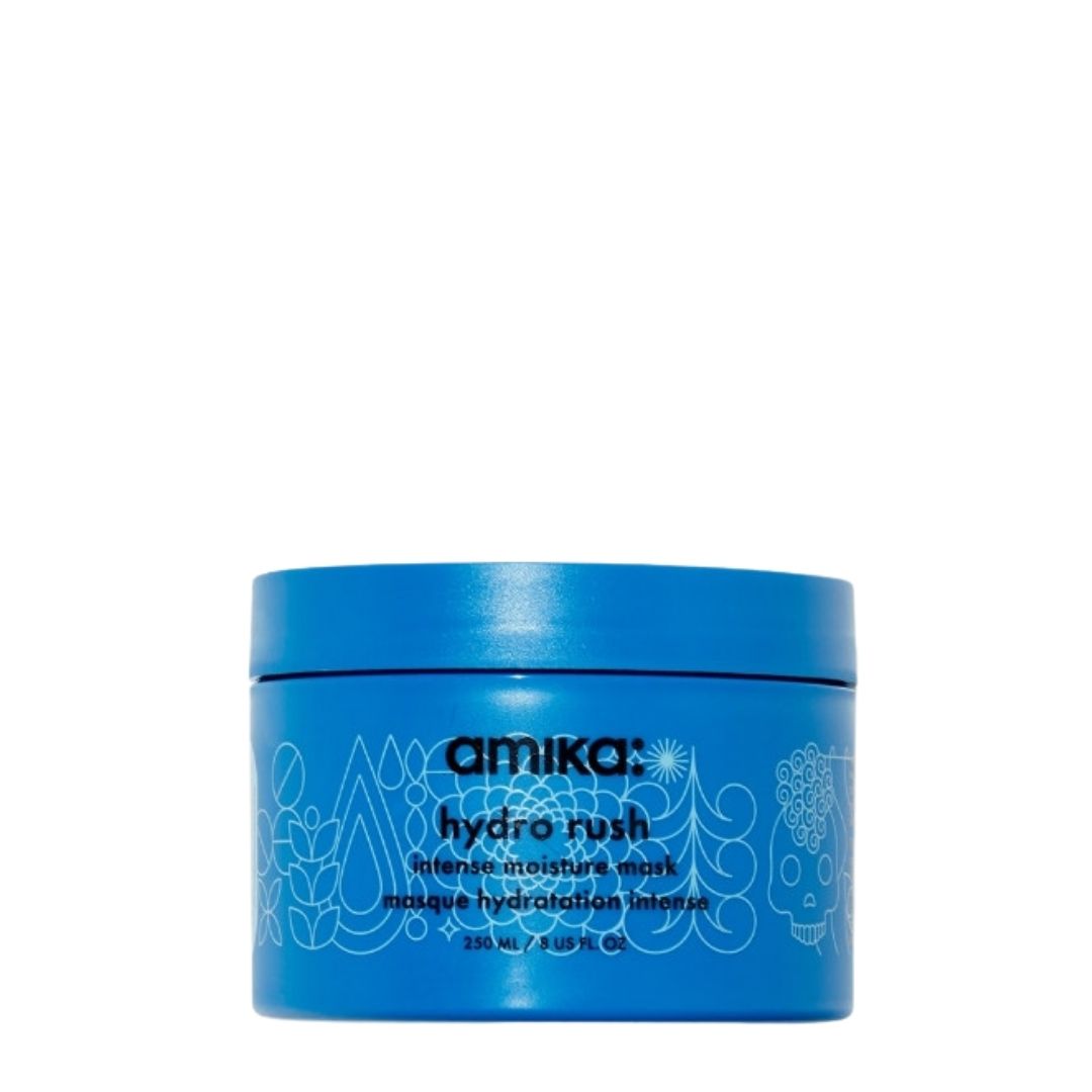 Amika Hydro Rush Intense Moisture Mask 250ml – 5 Days of Hydration for ...