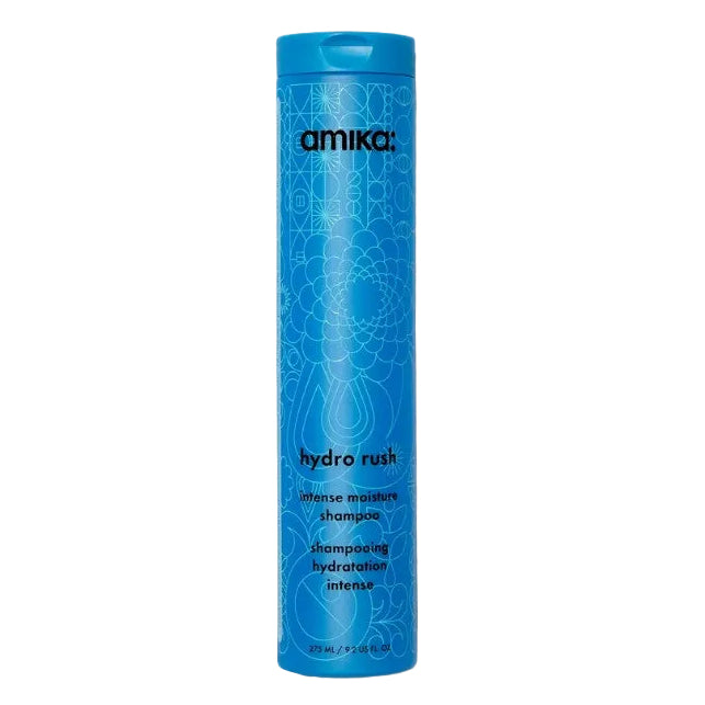 Amika Hydro Rush Intense Moisture Shampoo 275ml – 3x Hydration for Dry Hair