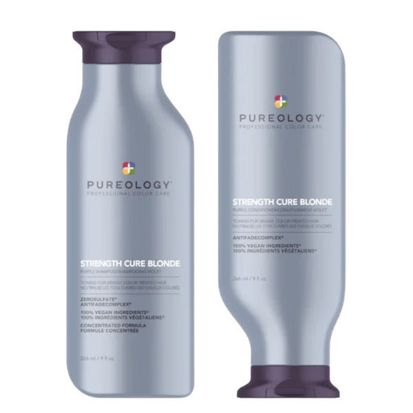 Pureology Strength Cure BLONDE Shampoo & Conditioner Bundle – Hair Plus