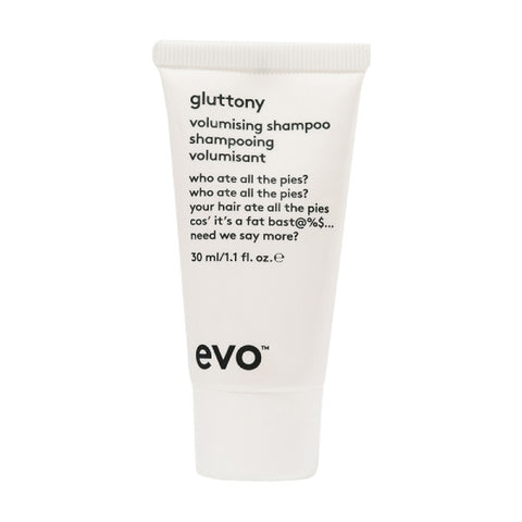 Evo Gluttony Volume Shampoo MINI 30ml - Volumize, Strengthen & Protect ...